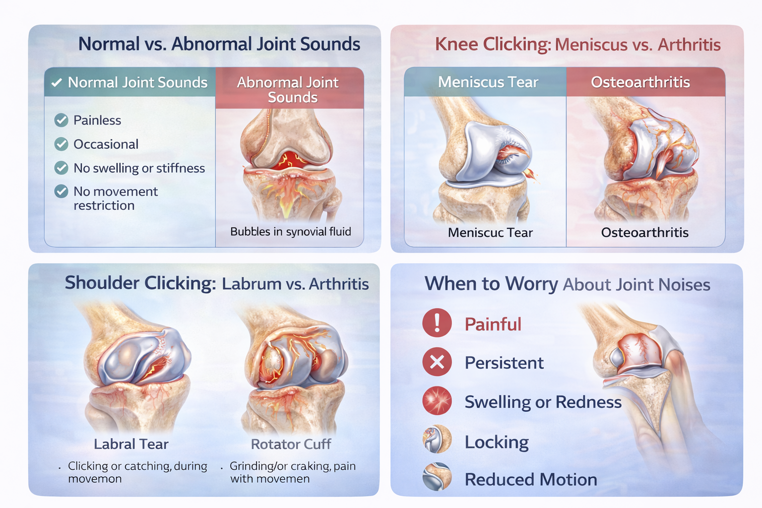 Joint Noises (Clicking, Cracking): Normal or a Warning Sign?: By Dr ...